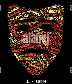 Remorse Word Representing Deep Regret And Repent Stock Photo - Alamy