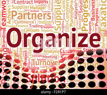 Organize Word Representing Arrange Organization And Structured Stock ...