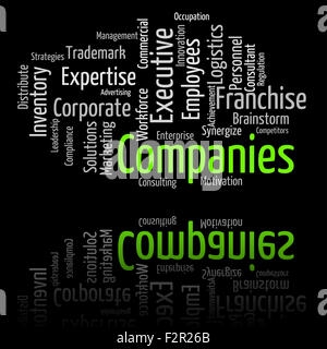 Companies Word Meaning Wordclouds Corporations And Company Stock Photo ...
