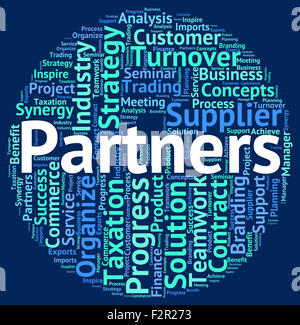 Teamwork Word Showing Words Together And Organization Stock Photo - Alamy