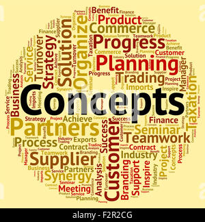 Concepts Word Indicating Abstraction Think And Theory Stock Photo - Alamy