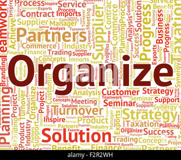 Organize Word Representing Arrange Organization And Structured Stock ...
