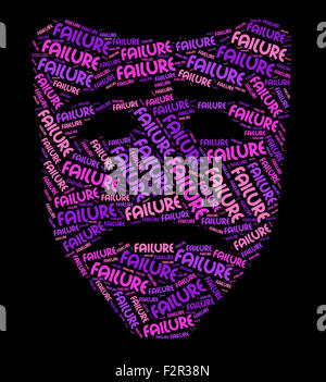 Failure Word Representing Lack Of Success And Failing Fails Stock Photo ...