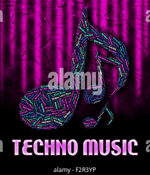 Electro Music Meaning Electronic Dance And Melody Stock Photo - Alamy