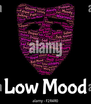 Low Mood Representing Broken Hearted And Inconsolable Stock Photo - Alamy