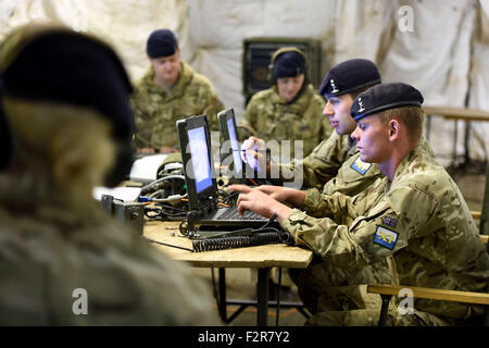 British Army's main trunk mobile communication system during exercise ...