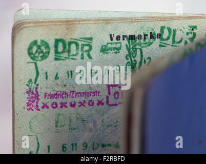 Berlin, Germany. 20th Sep, 2015. A blue personal ID card from former ...