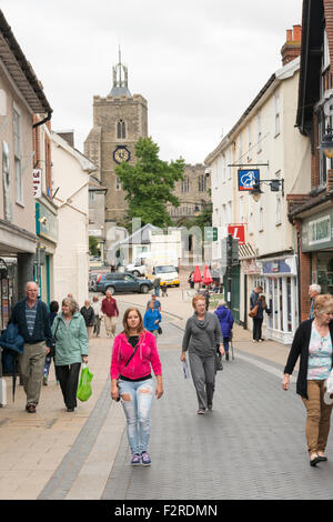 Diss town centre and church, Norfolk, England, UK Stock Photo - Alamy