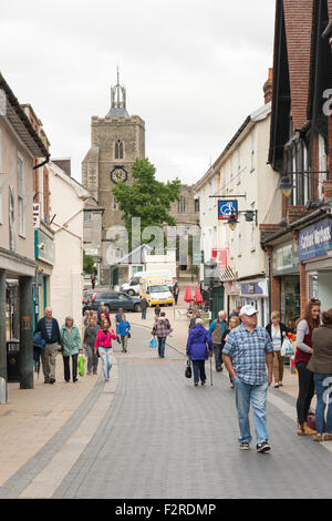 Diss town centre and church, Norfolk, England, UK Stock Photo - Alamy