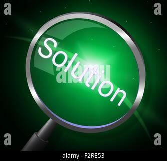 Success Magnifier Showing Magnification Search And Victor Stock Photo ...