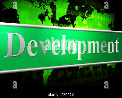 Develop Development Representing Forming Success And Advance Stock ...