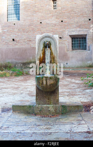 Roman fountain with Stock Photo - Alamy