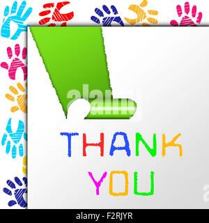 Thank You Meaning Many Thanks And Gratefulness Stock Photo - Alamy