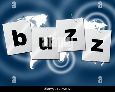 Buzz Word Meaning Public Relations And Exposure Stock Photo: 132425736 ...