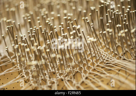 Lace making pins Stock Photo - Alamy