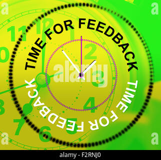 Time For Feedback Meaning Survey Questionnaire And Evaluation Stock ...