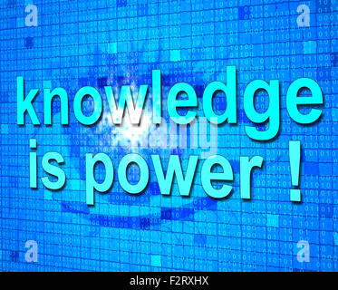 Knowledge Is Power Meaning Tutoring College And Training Stock Photo ...