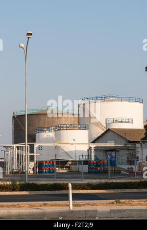 Petrolina Petroleum Oil refining industrial installation tanks Larnaca ...