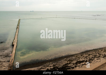 The 4 acre Grade II listed Walpole Bay Tidal Pool, Margate Stock Photo ...
