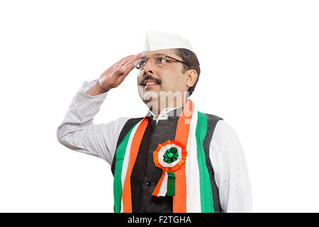 1 indian Adult Man Politician Politician Salute Stock Photo - Alamy