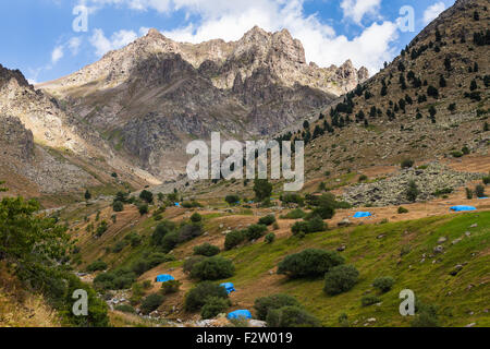 Beautiful landscapes with high mountains of Georgia Stock Photo - Alamy