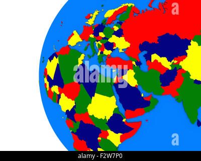 Political EMEA map Stock Photo - Alamy