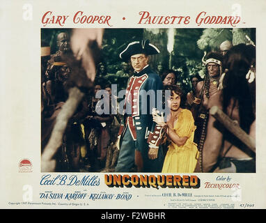 Unconquered (1947) - Movie Poster Stock Photo - Alamy