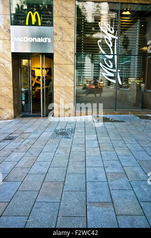McDonalds McCafe restaurant exterior Stock Photo - Alamy