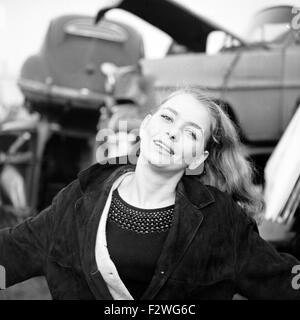 Deutsche Schauspielerin Eva Christian, Deutschland 1960er Jahre. German ...