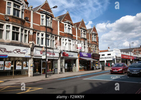 Upper Tooting Row Shops in Tooting - London SW17 - UK Stock Photo - Alamy