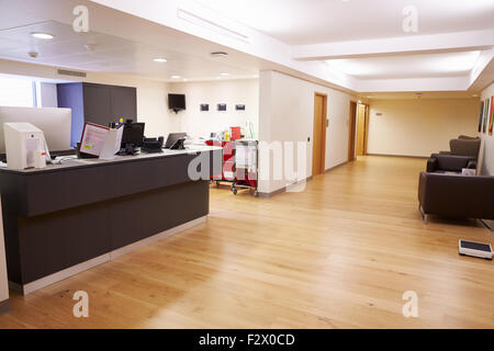 Empty Nurse's Station In Modern Hospital Stock Photo - Alamy