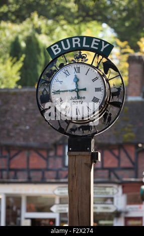 Burley village in the New Forest Stock Photo - Alamy