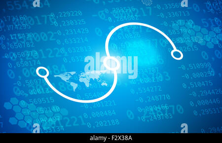 World map with numbers Stock Photo - Alamy