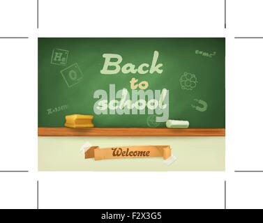 Mathematics Border Background: Vector Cartoon Illustration Style ...