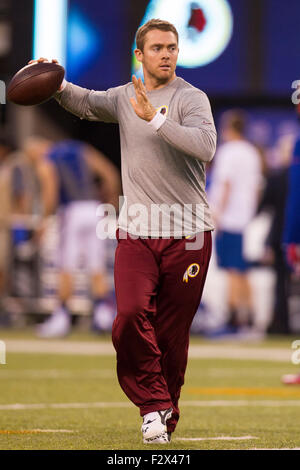 New York Giants quarterback Colt McCoy in action against the Seattle ...