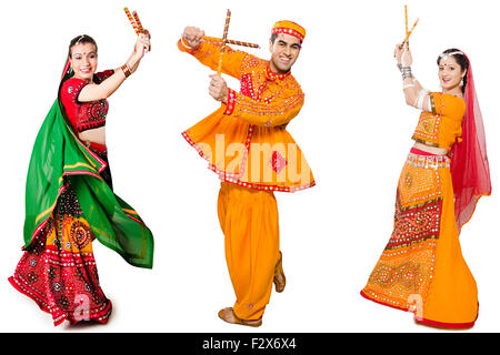 Dandiya sticks on a white background. Raas Garba or Dandiya Raas is the ...