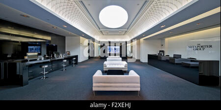 Reception. Net-a-Porter offices at the Westfield Centre, London, United ...