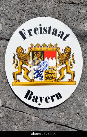 sign Free State of Bavaria, Germany, Bavaria Stock Photo - Alamy