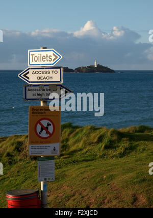 Beach information sign Stock Photo - Alamy