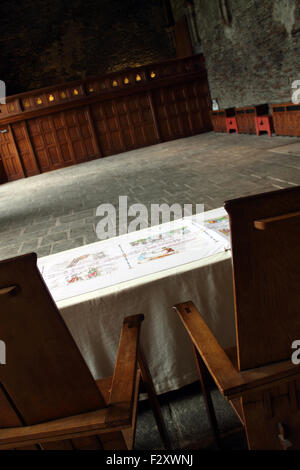 The Great Hall Caerphilly castle Wales UK Stock Photo - Alamy