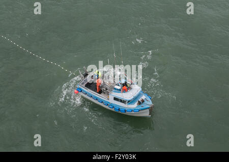 Sockeye salmon drift gill net fishing on Naknek River...trying to out ...