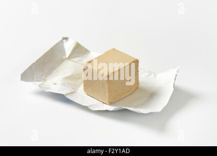 Fresh Baker's Yeast Block Stock Photo - Alamy
