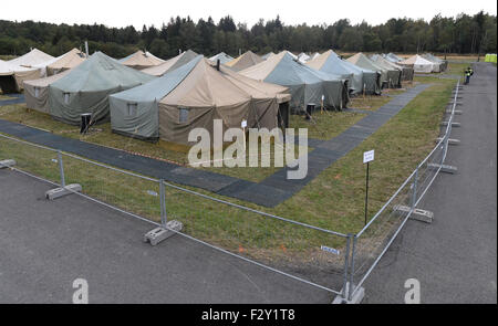 Libava, Czech Republic. 25th Sep, 2015. Humanitarian camp in the ...