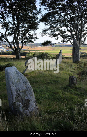 Stone circle and standing stones - Kirkhill forest - Aberdeen city ...