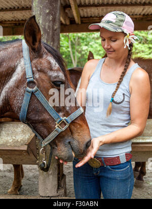 Naalapa Stables Horseback riding Waipio Valley Hamakua Coast Island of ...
