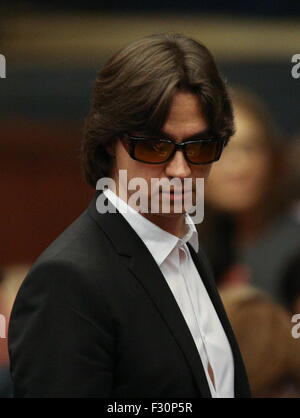 Artistic director of the Bolshoi Ballet, Sergei Filin, gestures during ...