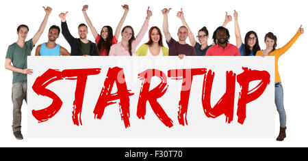 startup Business people group working as team to find solution Stock ...