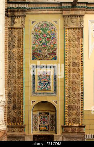 art and Architecture of Moghadam house museum, Tehran, Iran Stock Photo ...