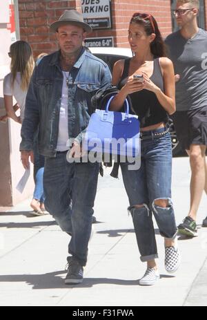 Crazy Town frontman Shifty Shellshock at a farmers market with a ...