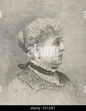 Caroline Scott Harrison - First Lady 1889 - 1892 Stock Photo - Alamy